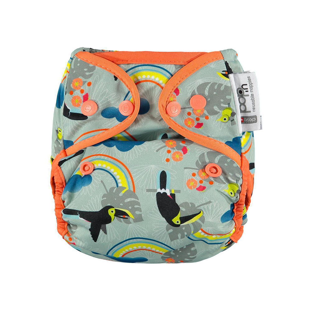 Close Pop-in All-In-Two One-size Bamboo Reusable Popper Nappy - Unisex ...