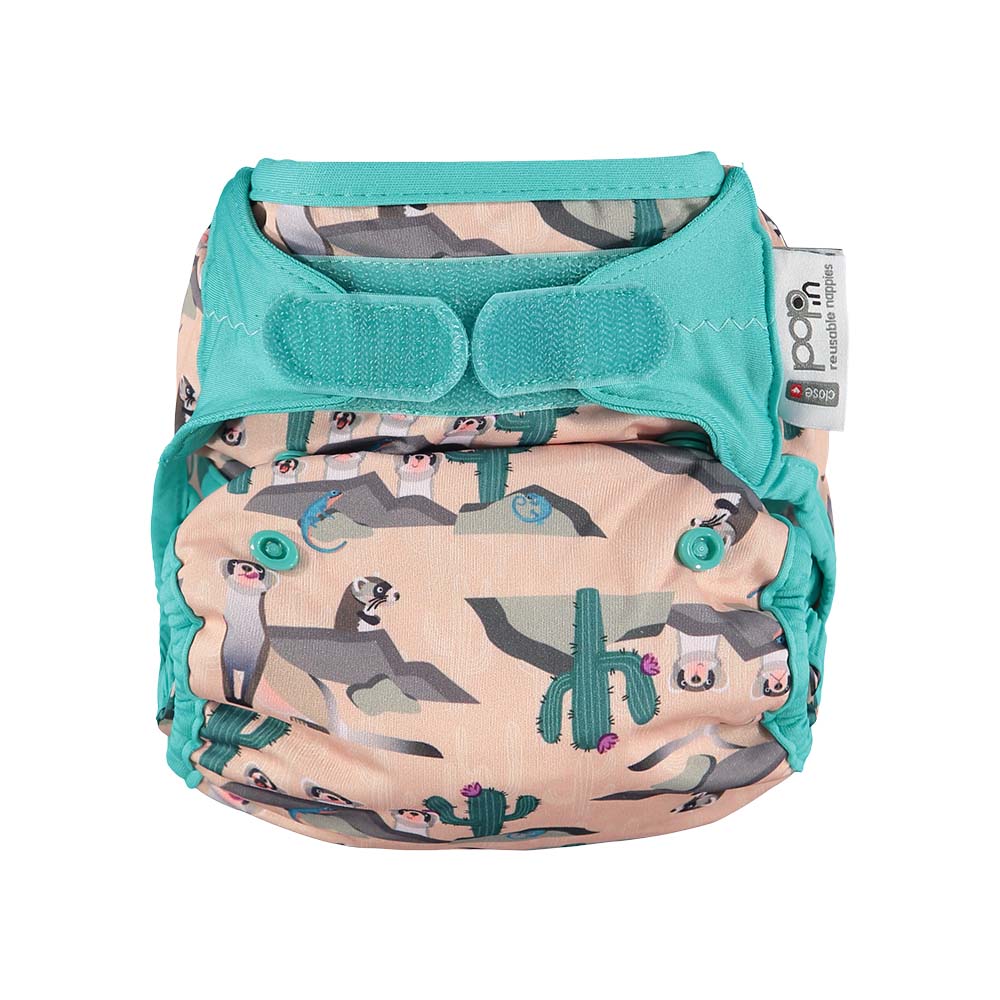 Close Pop-in Waterproof Aplix Double Gusset Reusable Nappy Cover - Des ...